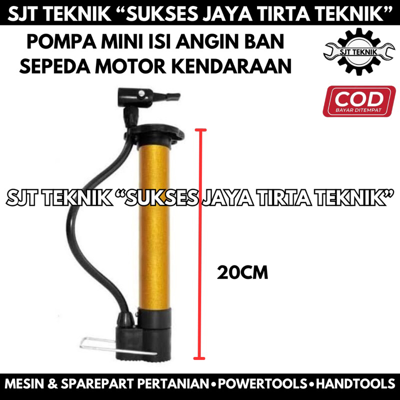 Jual Pompa mini portable isi angin ban sepeda motor bola sepak bola ...
