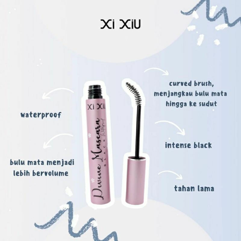 Jual XiXiu- Divine mascara black waterproff (kemasan warna pink ...