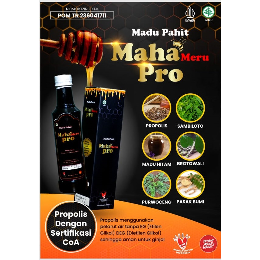 Jual MADU PAHIT MAHAMERU PRO MADU MAHAMERU PRO BPOM 500ML MADU PAHIT MADU HERBAL HONEY MAHAMERU ...