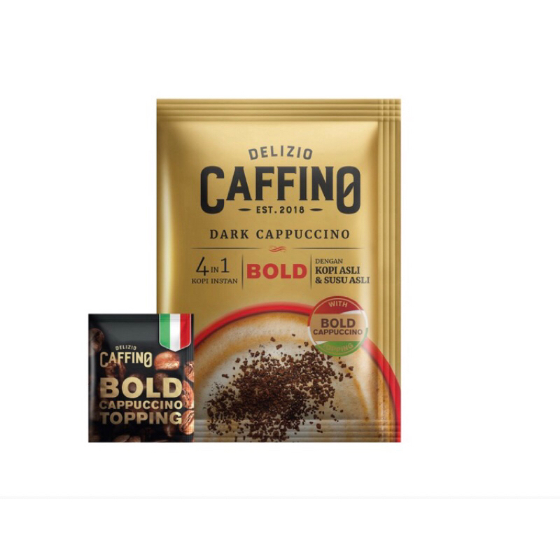 Jual Delizio caffino Bold dark cappuccino barista premium latte coconut ...