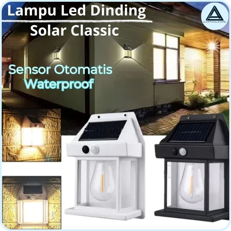 Jual Lampu Outdoor Tenaga Surya Model Rumah Dinding Solar Wall Lamp ...