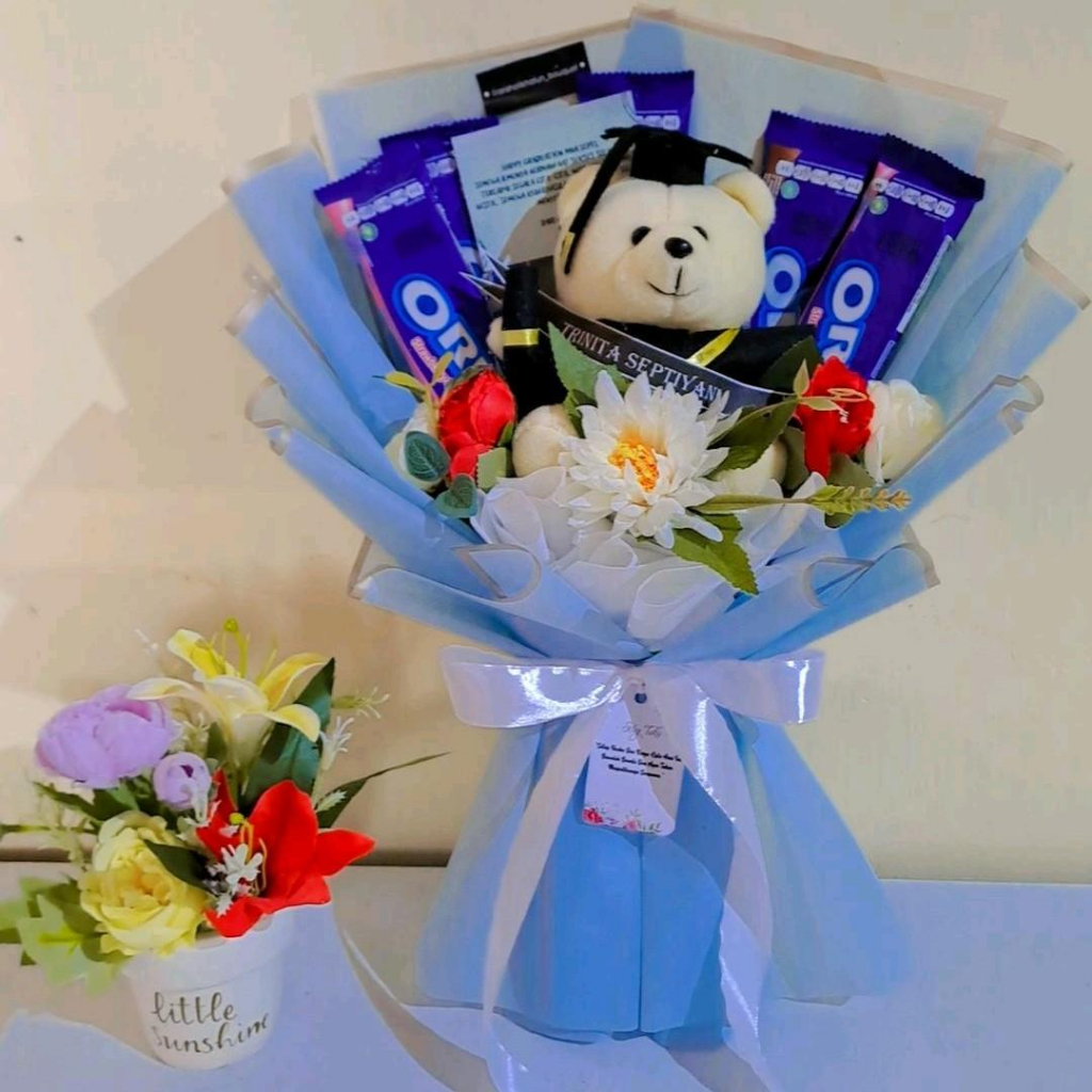 Jual Buket bunga boneka ulangtahun wisuda gift cewek cowok murah ...