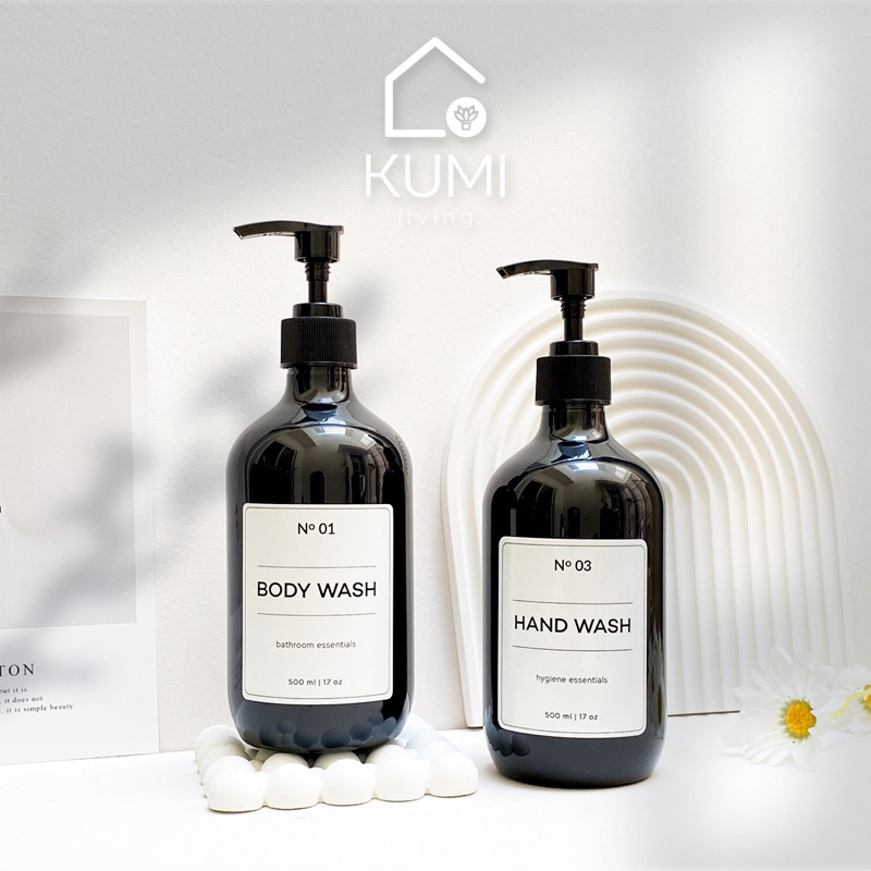 Jual KURO - Botol Refill Sabun Aesthetic 500ml | Sabun | Shampoo ...