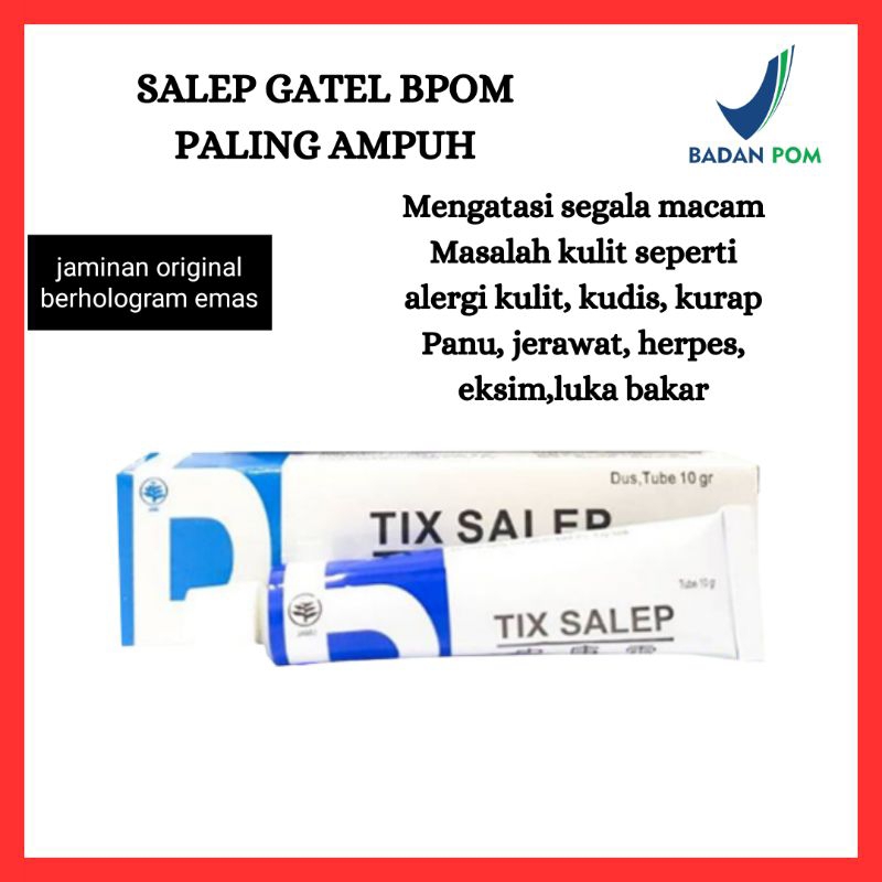 Jual (BPOM) obat gatal kulit berhologram 100% original tix salep pi ...