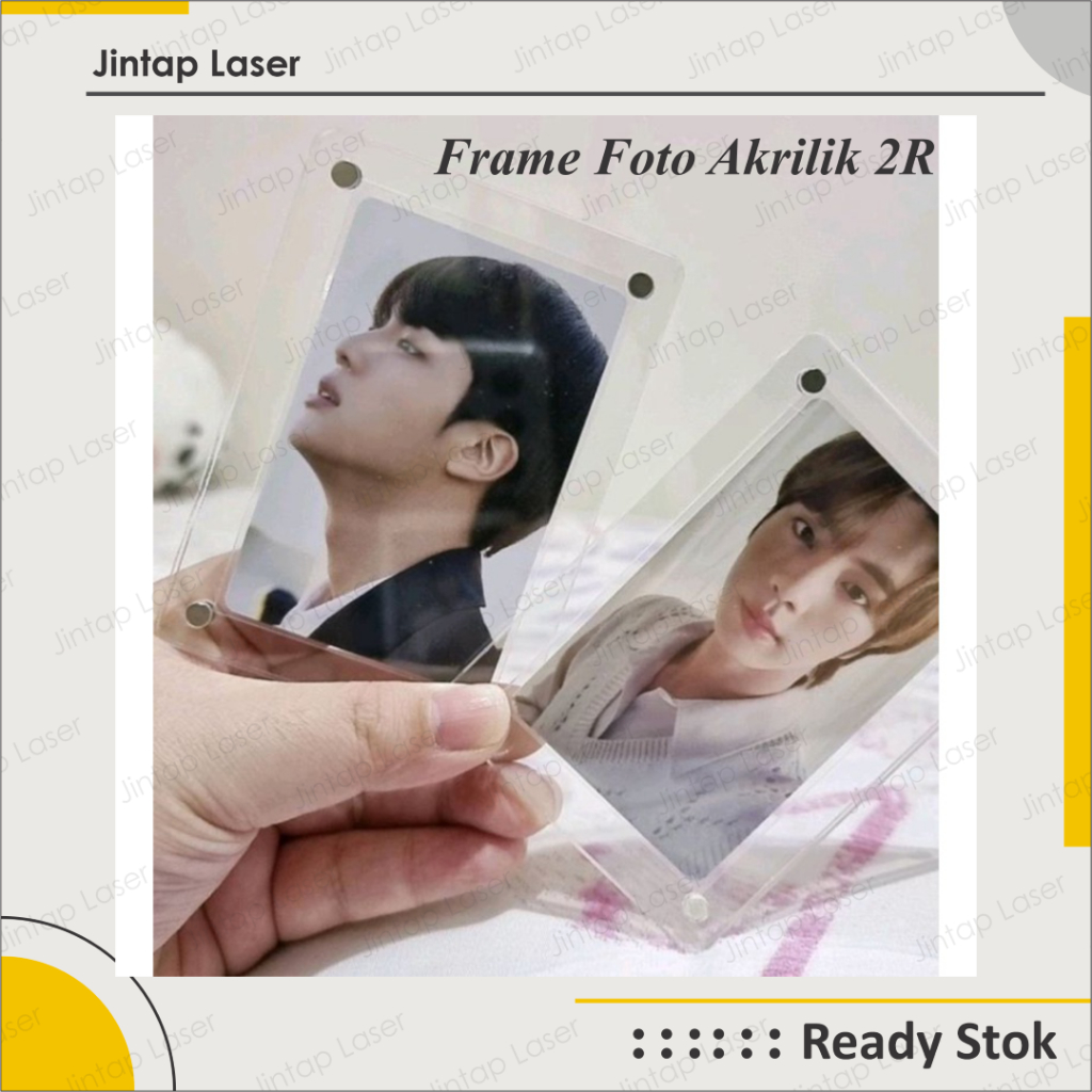 Jual Frame PC 2R Akrilik Sudah Termasuk Stand Kaki Bingkai Photocard Acrylic | Shopee Indonesia