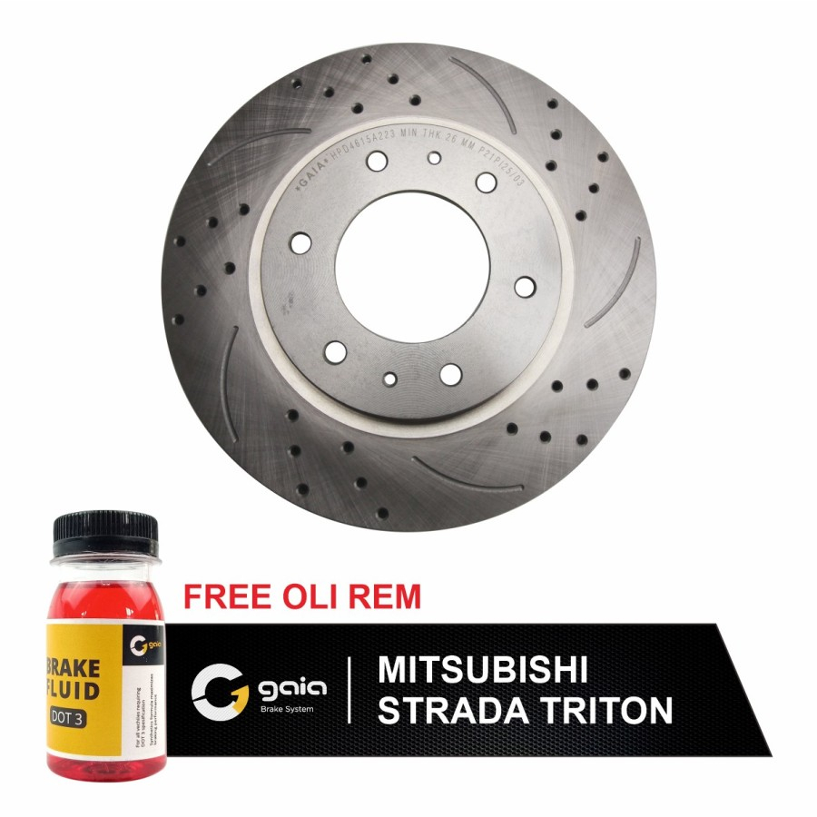 Jual Brake Disc Rotor Mitsubishi STRADA TRITON GAIA MBS 2276 Original ...
