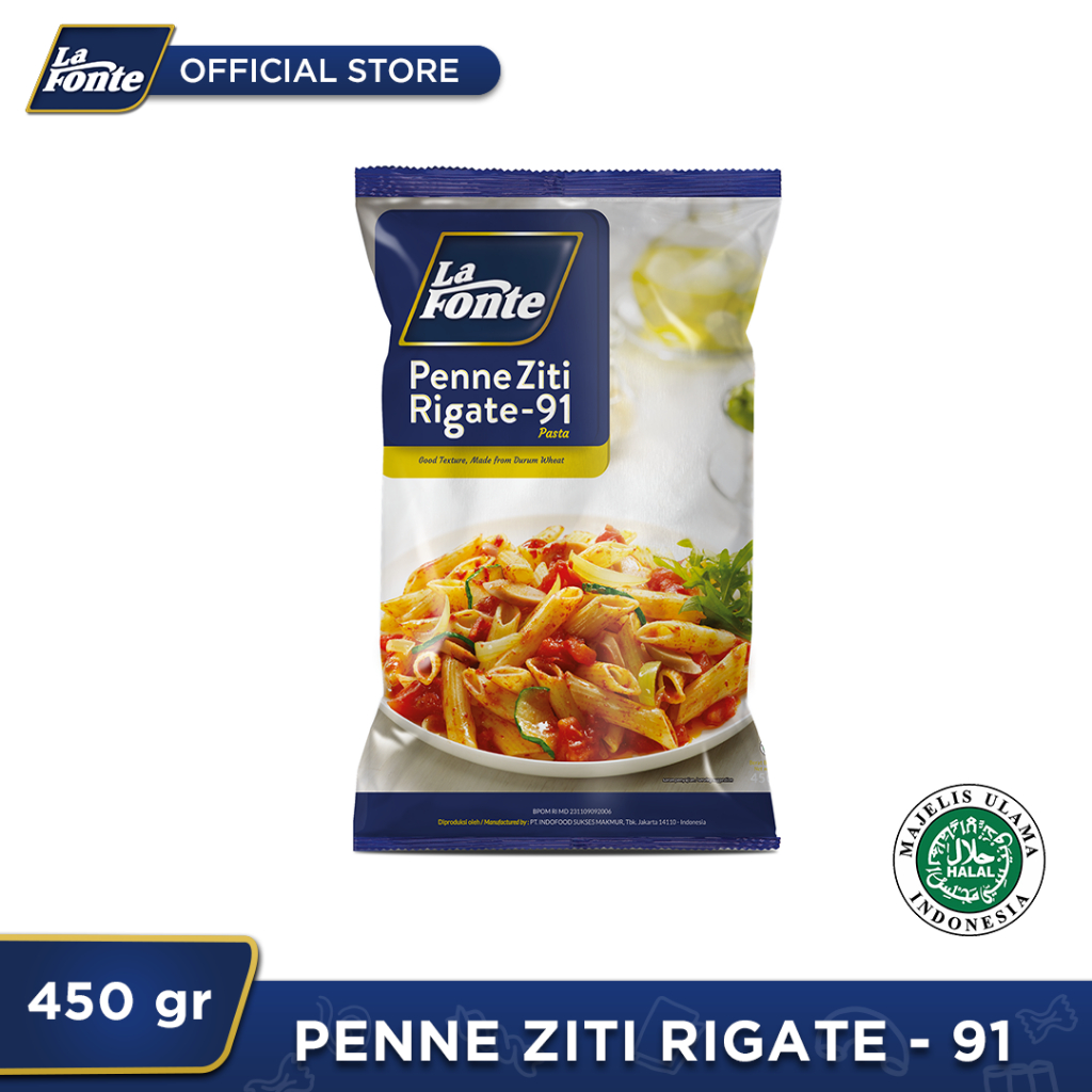 Jual La Fonte Penne Ziti Rigate 450gr | Shopee Indonesia