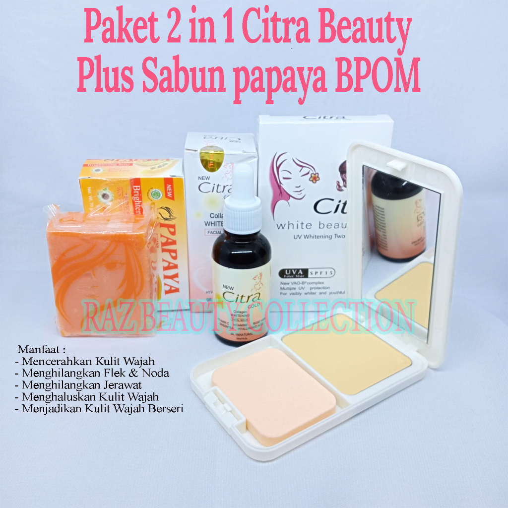 Jual Paket Citra Super Cantik Plus Sabun Papaya By MAMAYA BPOM( Bedak ...