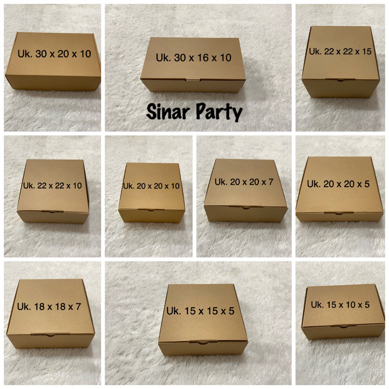 Jual Kotak Hampers Polos Coklat | Shopee Indonesia