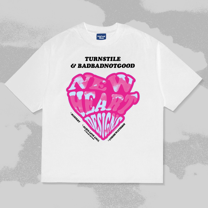 Jual Turnstile & Badbadnotgood New Heart Designs (Bootleg Shirts ...