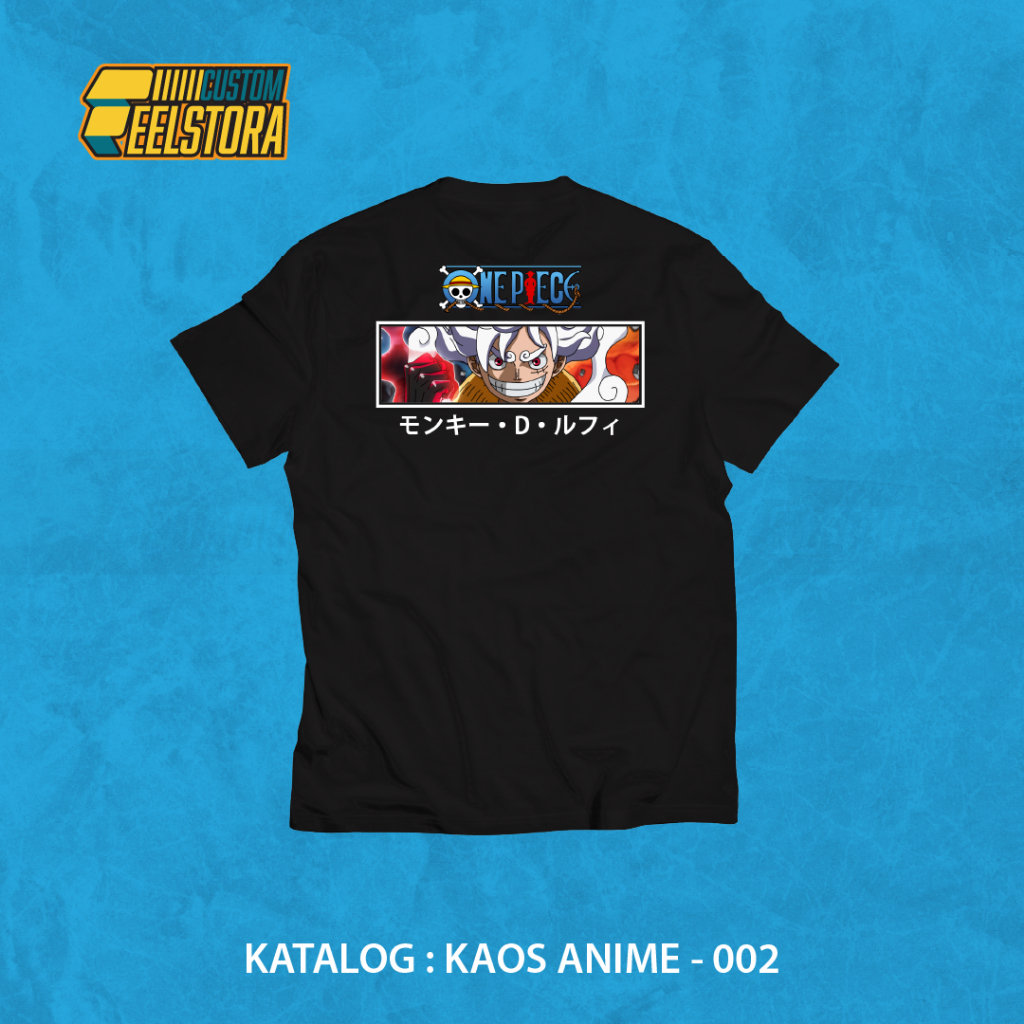 Jual KAOS CUSTOM SABLON ANIME LUFFY GEAR 5 | KAOS ONE PIECE | KAOS ...