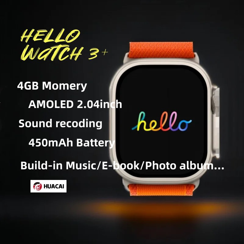 Jual HELLO WATCH 3 PLUS VERSION UPGRADE VERSION NEW UI AMOLED 2.04 INC ...