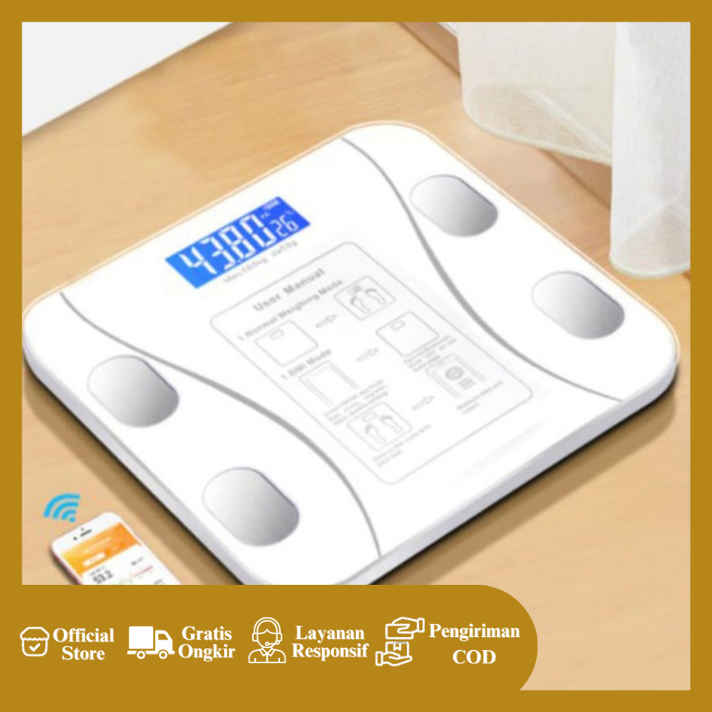 Jual Timbangan Badan Digital Bluetooth Smart Weight Scale Body Fat ...