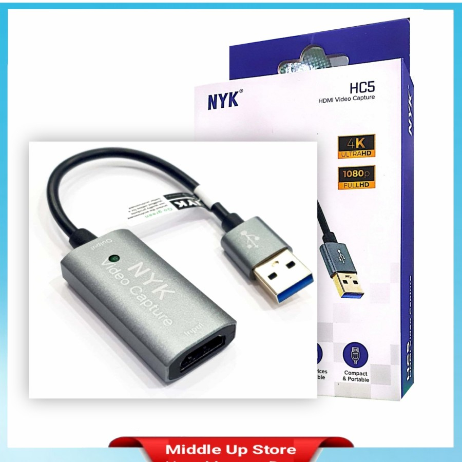 Jual HDMI VIDEO CAPTURE NYK USB 3.0 | Shopee Indonesia