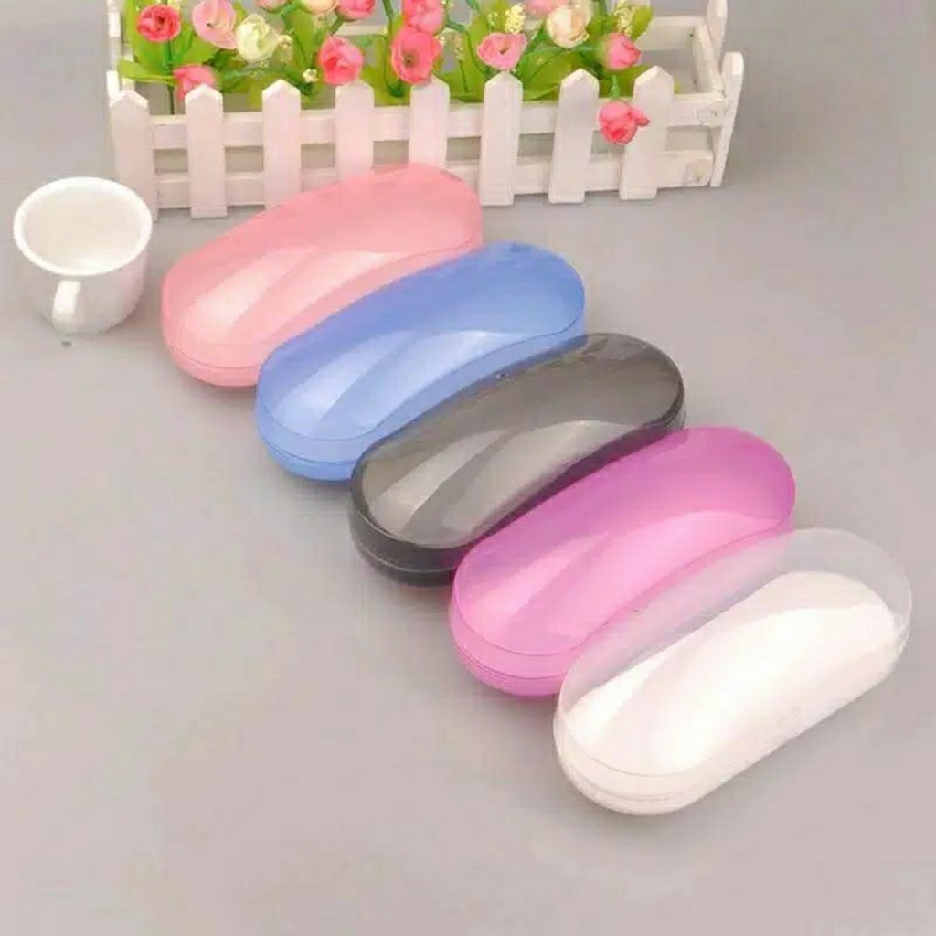Jual Box Kacamata - Kotak Kacamata Transparant - Tempat Kacamata Pastel ...