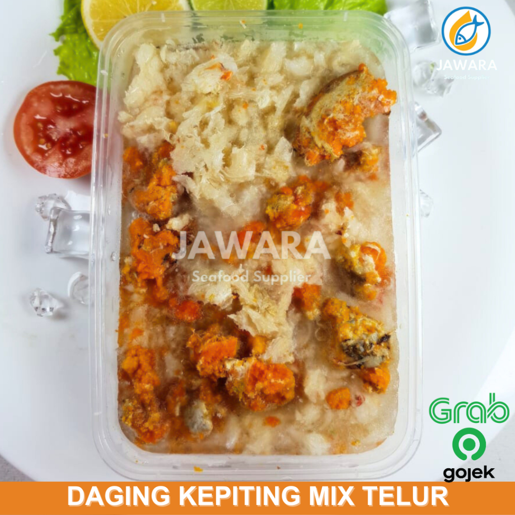 Jual Promo Daging Kepiting Kupas Mix Telur | Fresh Frozen | 500 gr ...