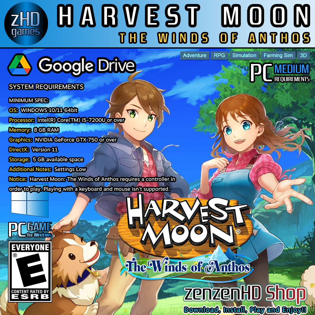 Jual HARVEST MOON - THE WINDS OF ANTHOS | HarvestMoon TWoA Include All DLC's PC Games | Shopee ...