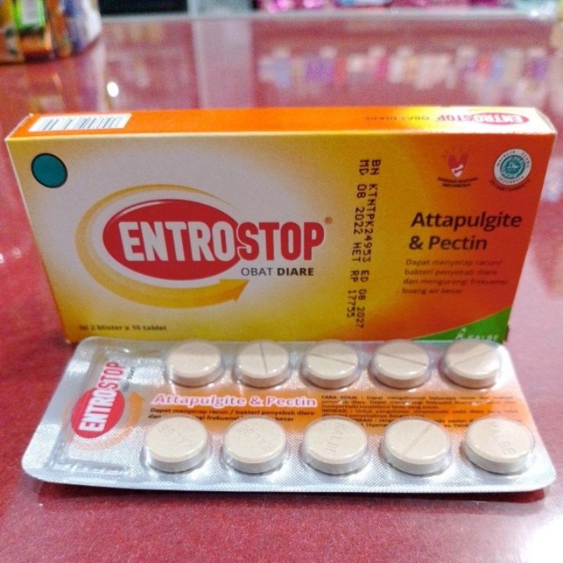 Jual Entrostop 1 papan isi 10 tablet | Shopee Indonesia