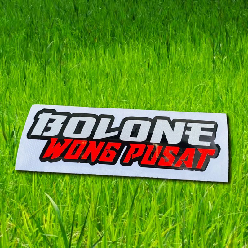 Jual Sticker cuting BOLONE WONG PUSAT motor helm cutting stiker wong ...