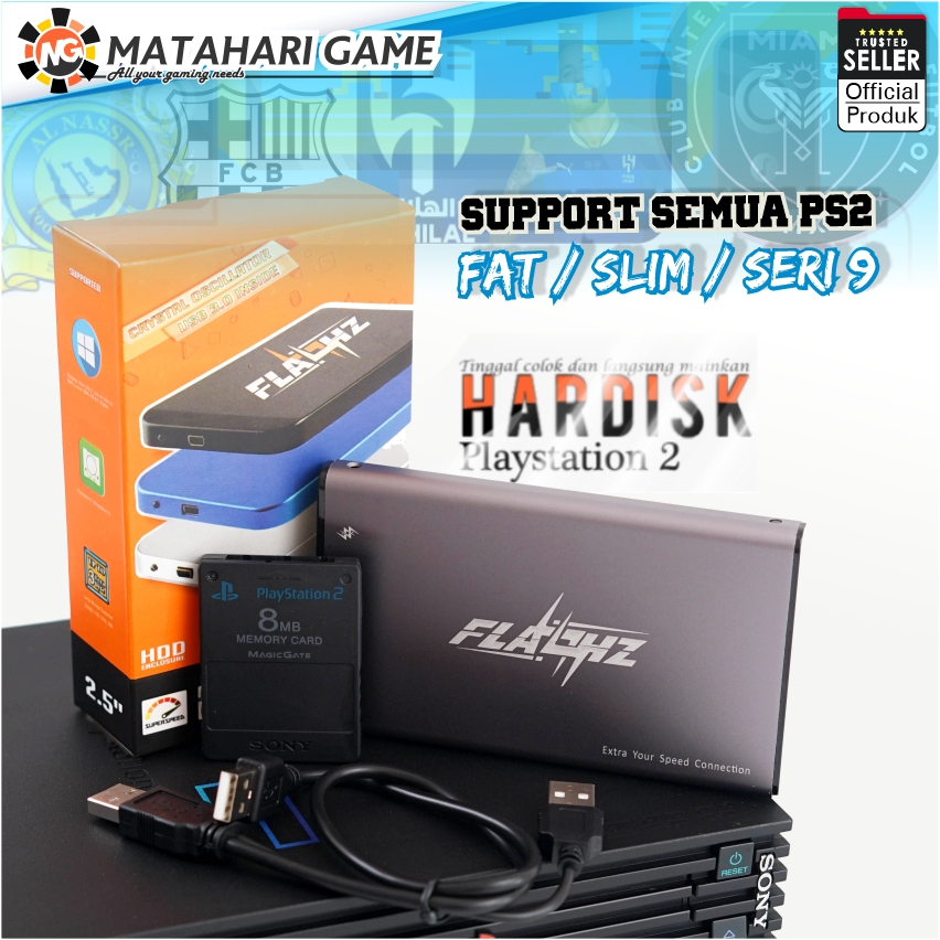 Jual 【 FLASHZ 】Hardisk Eksternal HDD PS2 500GB|320GB|250GB|Support PS2 Cepat & Stabil | Shopee ...