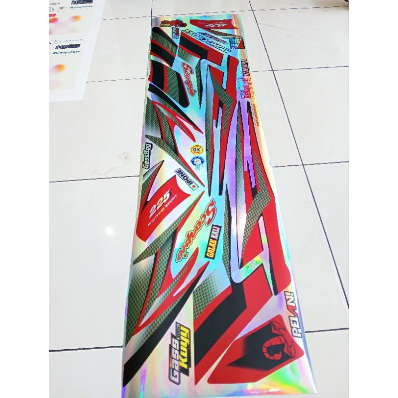Jual stiker striping Scorpio steko Hologram | Shopee Indonesia
