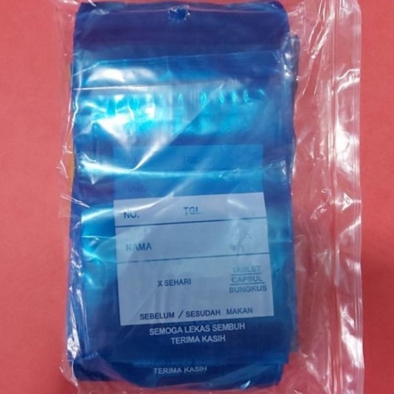Jual Plastik klip obat 7x10cm plastik tempat obat ukuran 7x10cm warna ...