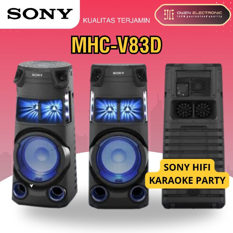 Jual SONY HIFI MHC-V83D / MHC-V83 / MHCV83D Karaoke party | Shopee ...