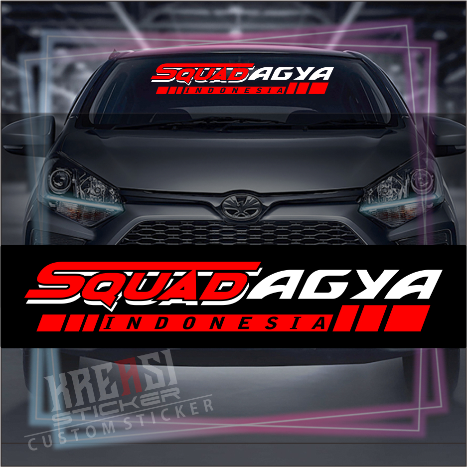 Jual STIKER MOBIL AGYA SQUAD | Shopee Indonesia