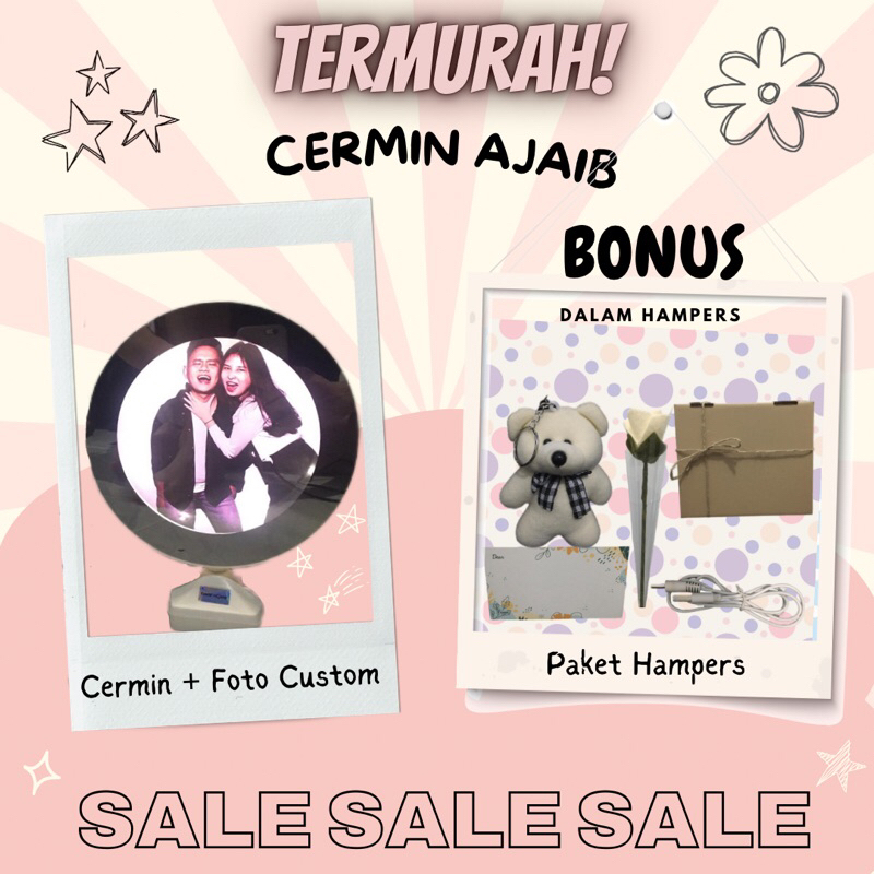 Jual [SEHARI JADI] Cermin Magic / Cermin Ajaib + Foto Custom TERMURAH ...