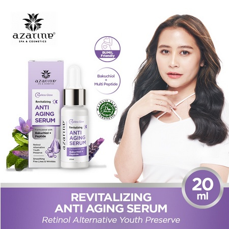 Jual Azarine Revitalizing Anti Aging Serum Ageless Glow | Shopee Indonesia