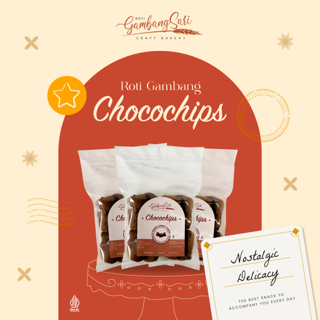 Jual ROTI GAMBANG SARI CHOCOCHIP | ROTI COKLAT GULA MERAH | Shopee ...