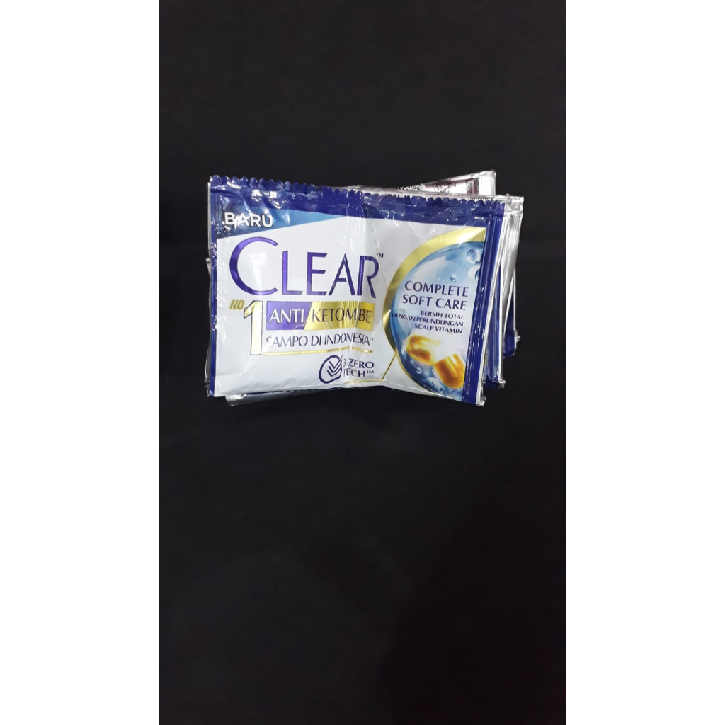 Jual CLEAR SHAMPO COMPLETE SOFT CARE ISI 12SACHET X 9ML | Shopee Indonesia