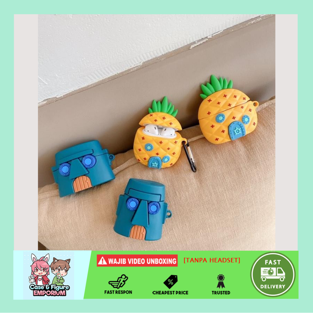 Jual Case Pods Karakter Rumah Spongebob & Rumah Squidward Cover ...