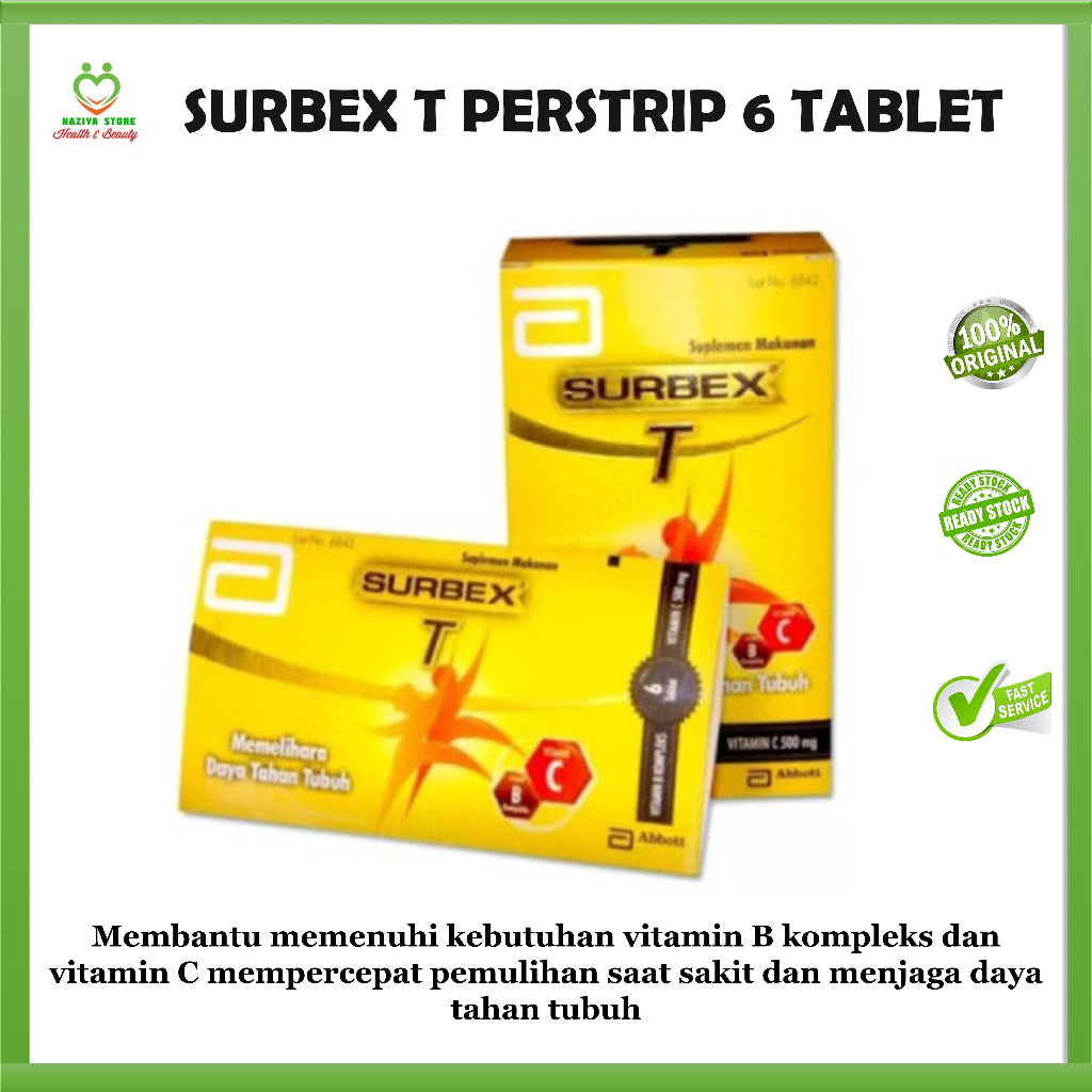 Jual SURBEX T PERSTRIP 6 TABLET - Multivitamin Daya Tahan Tubuh ...