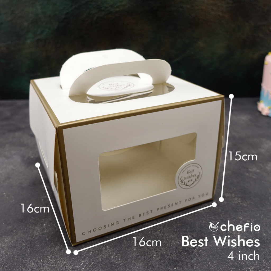 Jual Cake Box Mika Handle Kotak Kue Tart Ulang Tahun Dus Tinggi Box ...