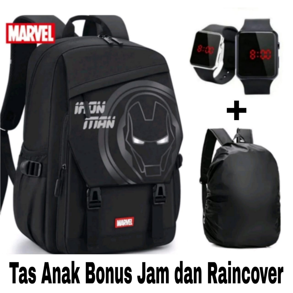 Jual tas anak iron man - tas ransel anak laki-laki - tas sekolah anak ...