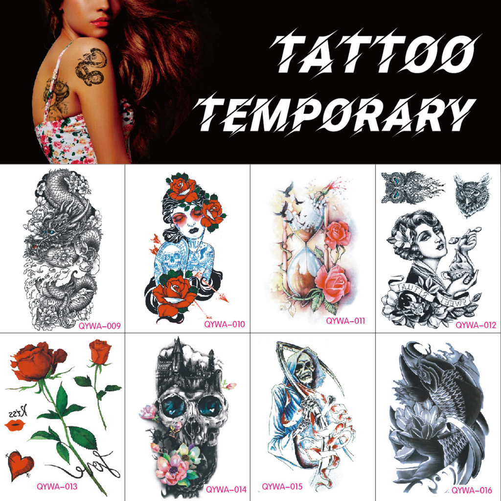 Jual [ NEW QYWA ] Tato Badan Body Tattoo Lengan Dada Punggung Tangan ...