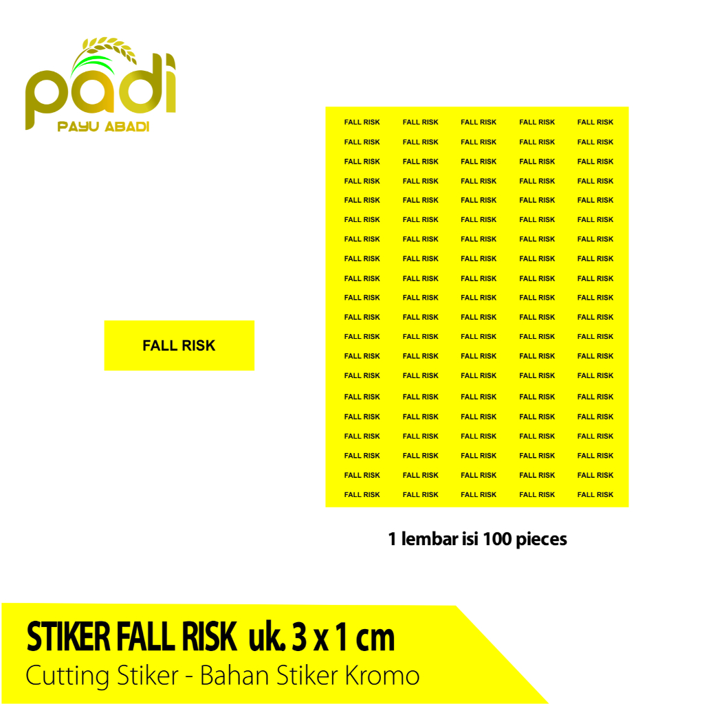 Jual Stiker High Alert | High Alert Double Check | Kocok Dahulu | Fall ...