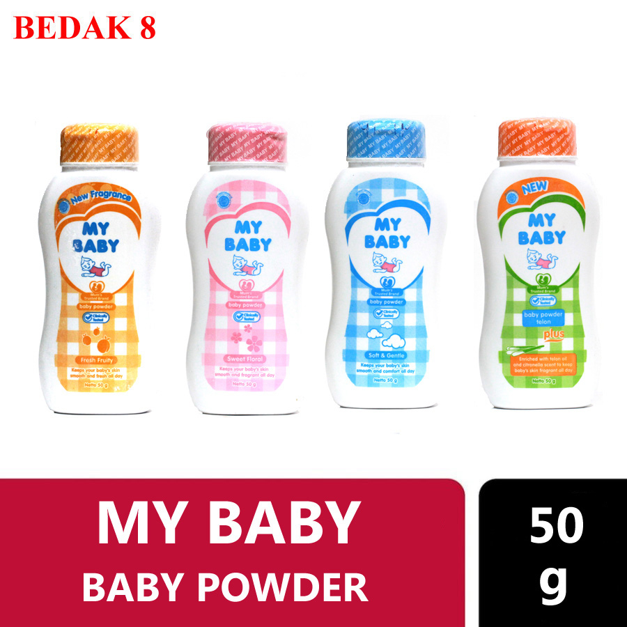 Jual Bedak My Baby Powder 50 gr/ Bedak Bayi My Baby/ My Baby Talk ...