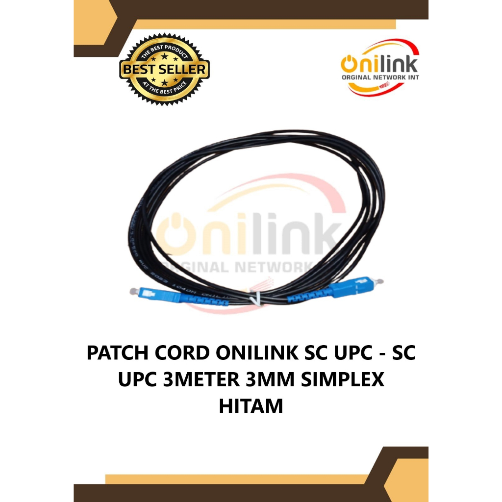 Jual KABEL PATCH CORD ONILINK SC UPC - SC UPC 3 METER 3MM SIMPLEX ...