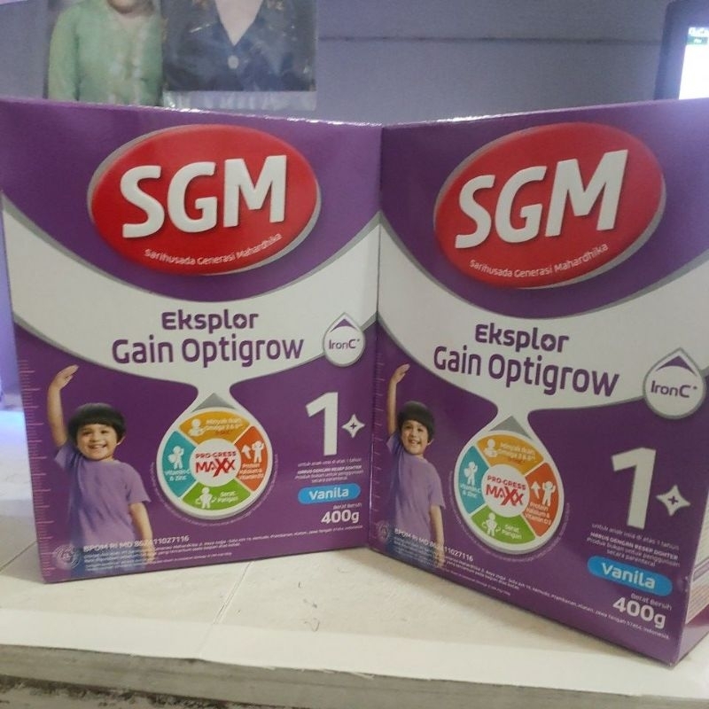 Jual SGM EKSPLOR GAIN OPTIGROW 400GR VANILA SUSU | Shopee Indonesia