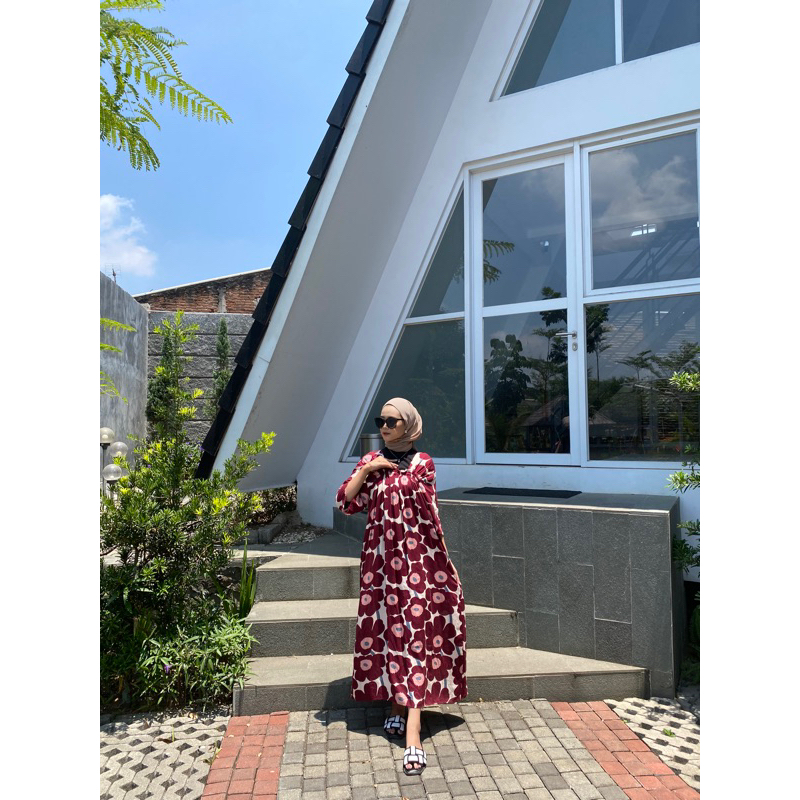 Jual DASTER TIARA/DASTER KERUT DADA/DASTER RAYON MOTIF CANTIK/HOMEDRESS ...