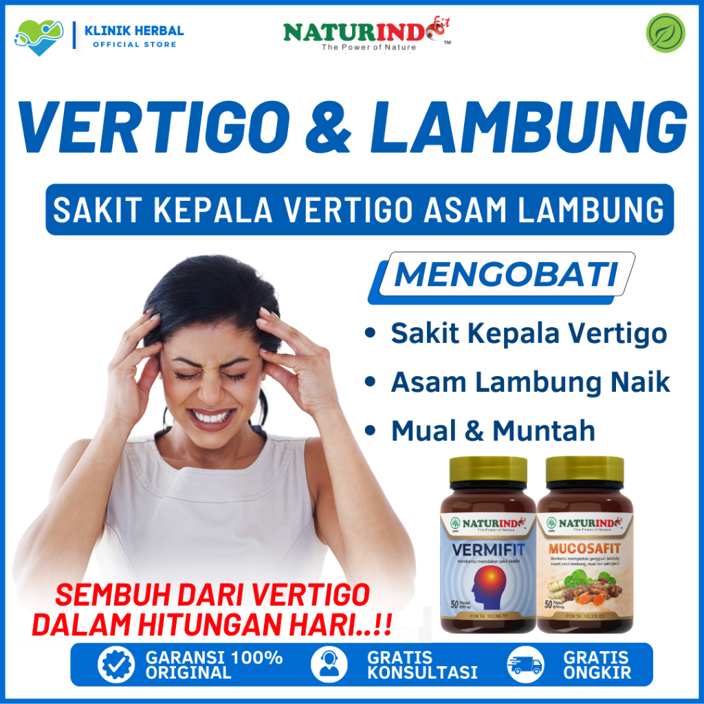 Jual Obat Sakit Kepala Vertigo dan Asam Lambung Vermifit Mucosafit ...