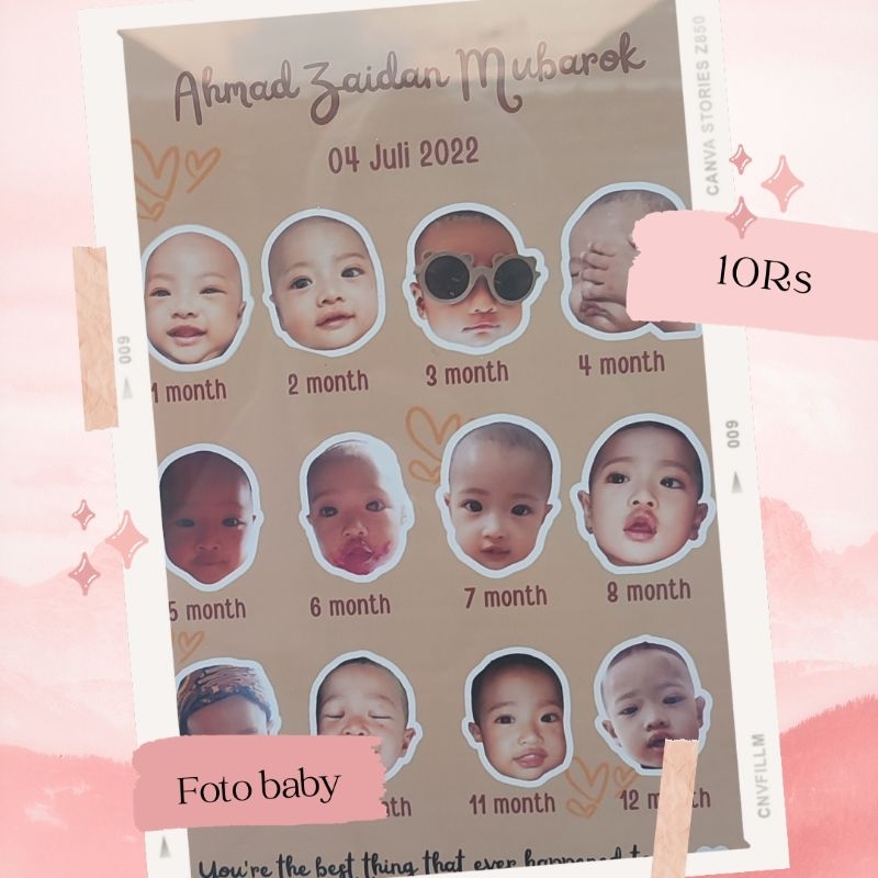 Jual frame foto baby, figura foto bayi | Shopee Indonesia