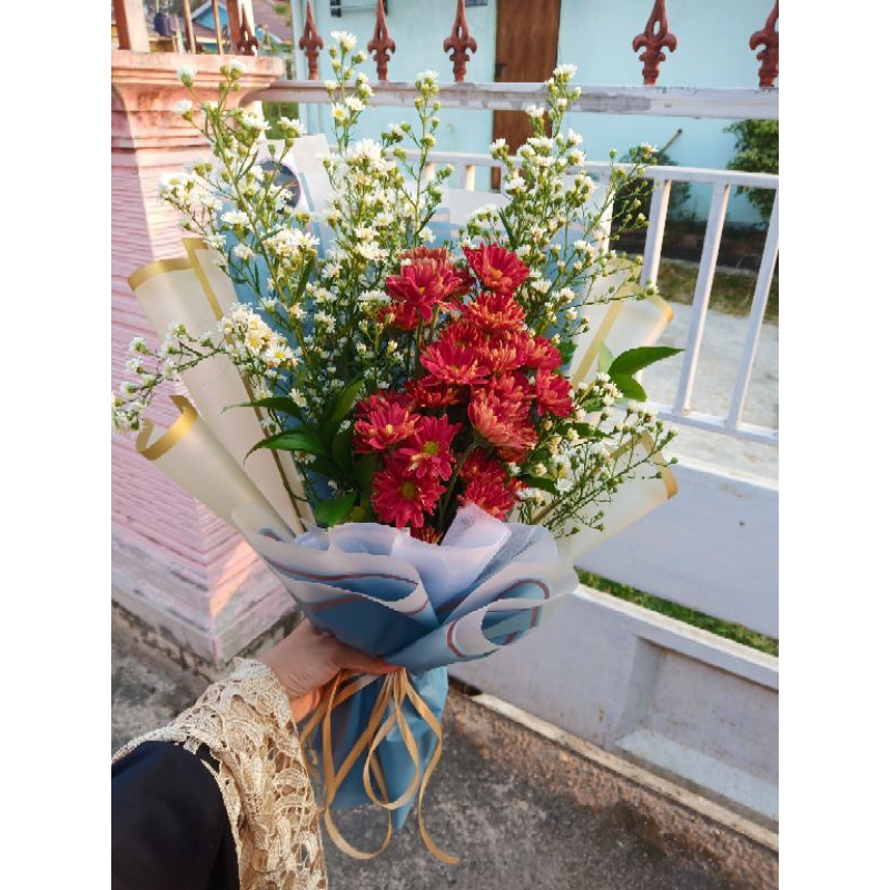 Jual FRESH FLOWER BOUQUET | BUKET BUNGA ASLI | BUKET BUNGA ASTER ...