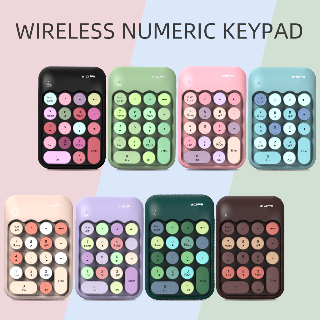 Jual MOFII Wireless Numeric Keypad Colorful Retro Mini Portable ...