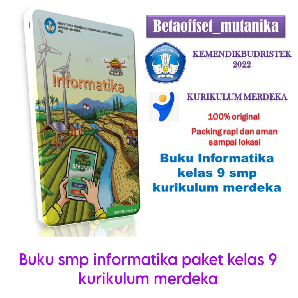 Jual Buku smp informatika paket kelas 9 kurikulum merdeka | Shopee ...