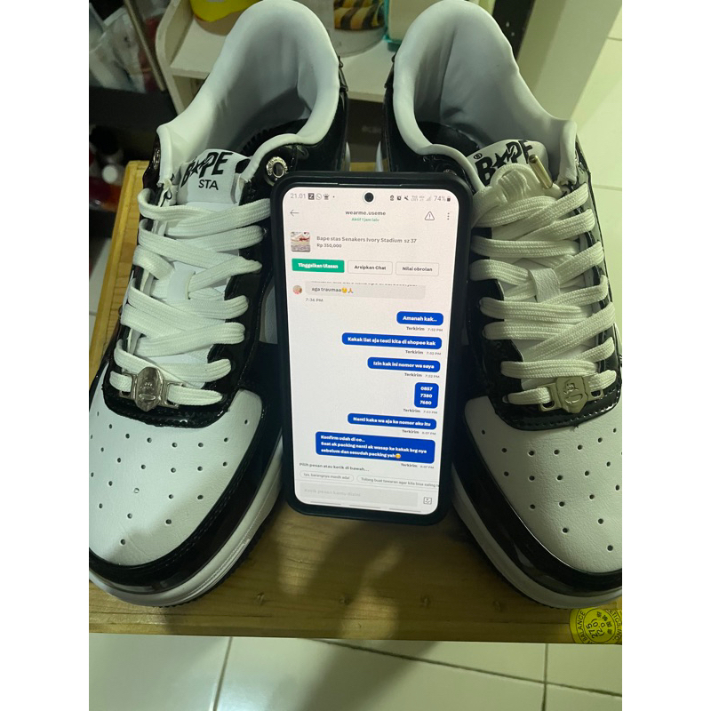 Jual bape sta sneakers panda | Shopee Indonesia