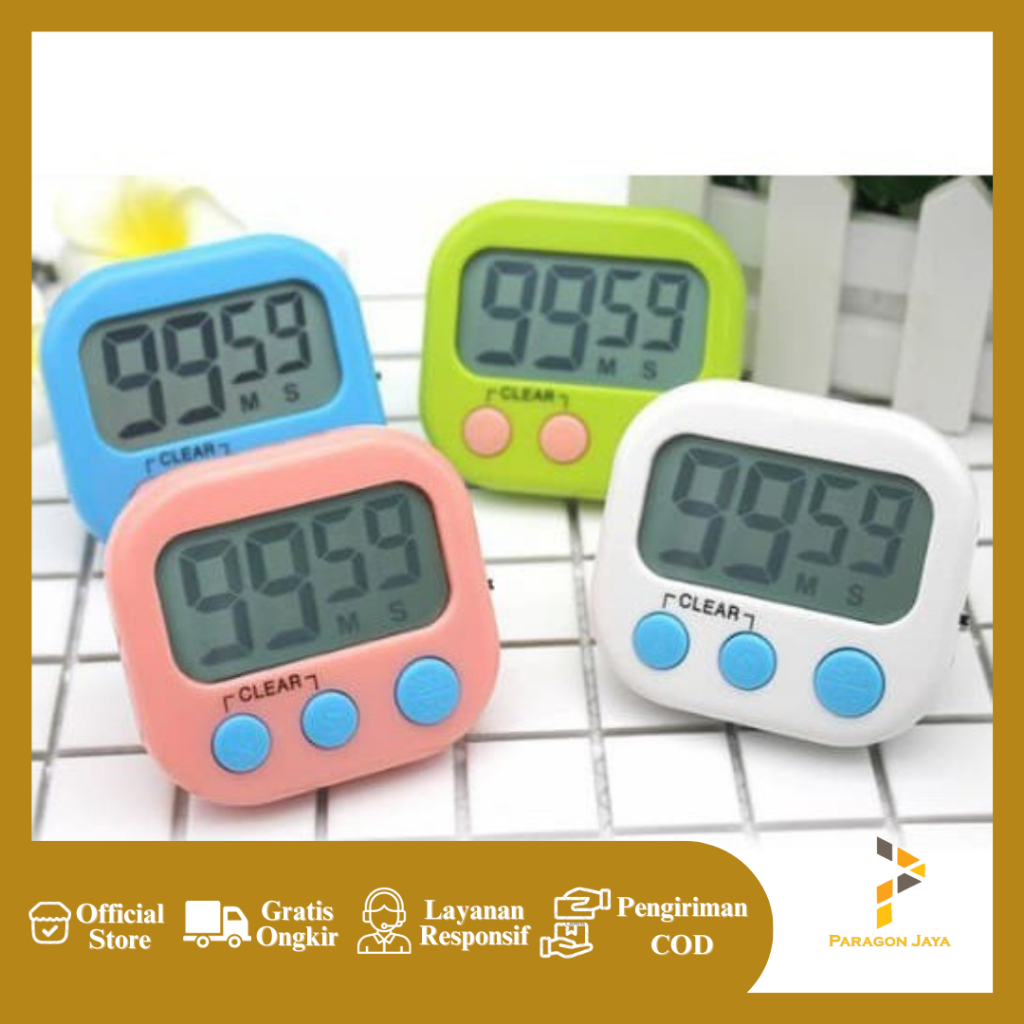 Jual Alarm Timer Masak Dapur Clock Stopwatch Digital Timer Kitchen Mini ...