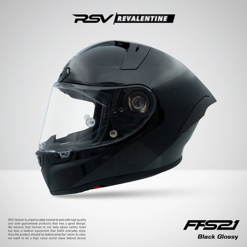 Jual RSV FFS21 BLACK GLOSSY ORIGINAL | HELM MOTOR FULL FACE FFS-21 ...